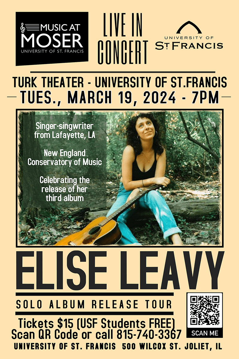USF’s Music at Moser Series Welcomes Elise Leavy on March 19 ...